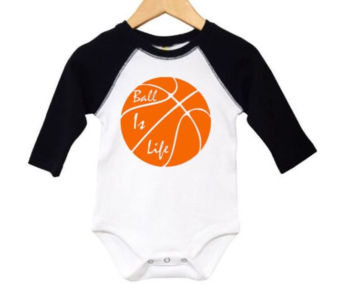 Basketball Onesie Ball is Life Baby Basketball Outfit - Etsy