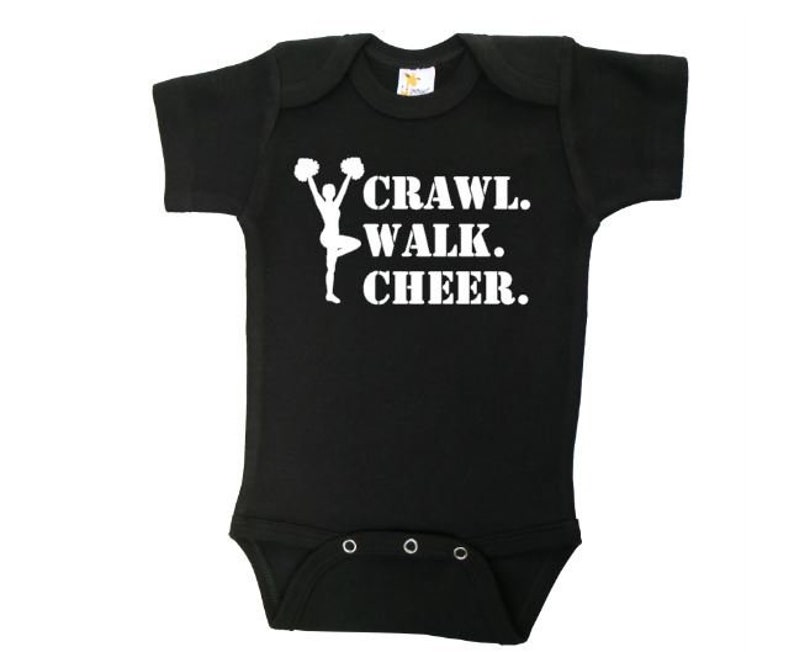 Cheerleading Baby Onesie / Crawl Walk Cheer / Cheerleader - Etsy