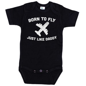 Airplane Onesie®, Born to Fly Like Daddy, Pilot Onesie®, Pilot Bodysuit ...