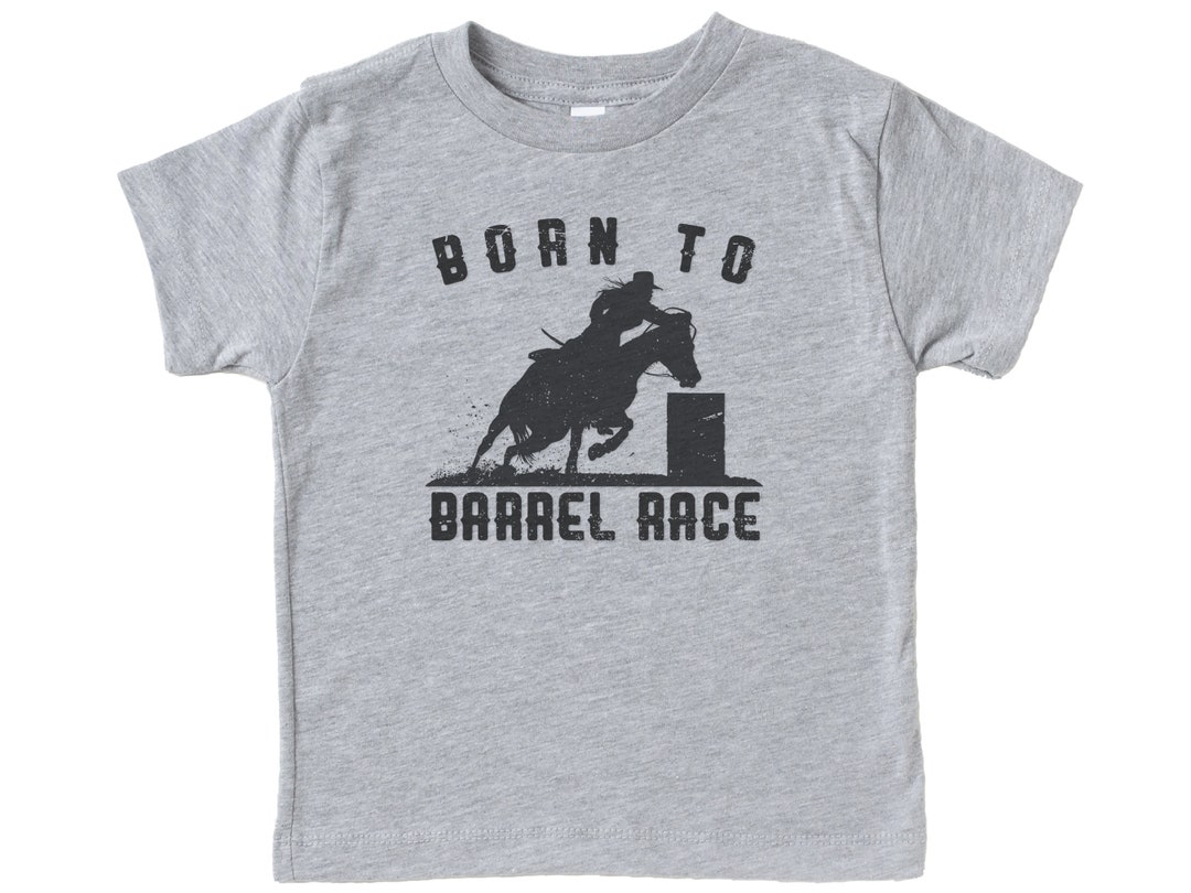 Kid's Barrel Racing Shirt, Born to Barrel Race, Rodeo Shirt, Future ...