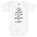 Chef Onesie Keep Calm My Mom's A Chef Cooking Bodysuit - Etsy