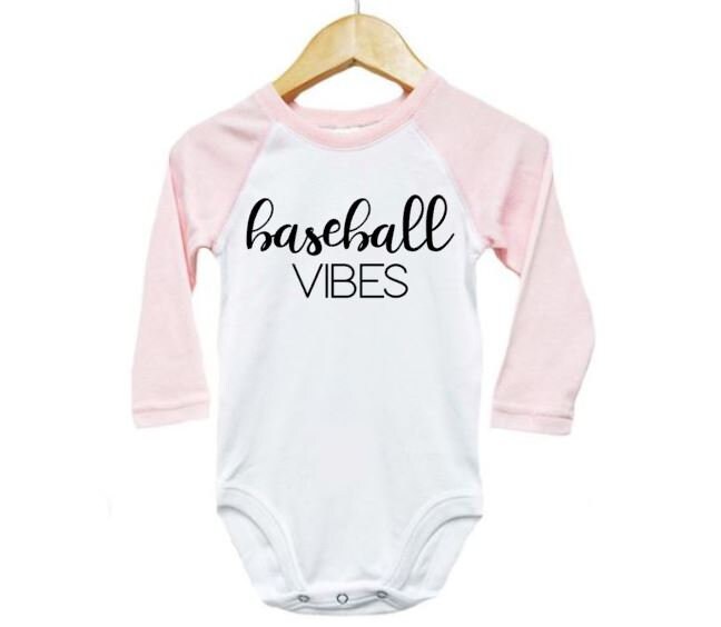 Baseball Onesie Baseball Vibes Baby Baseball Outfit | Etsy