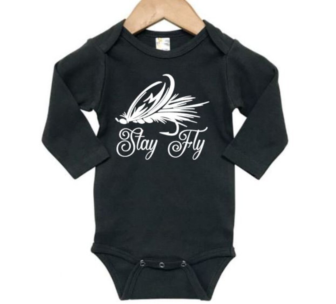 Fly Fishing Onesie Stay Fly Fishing Bodysuit Fishing - Etsy