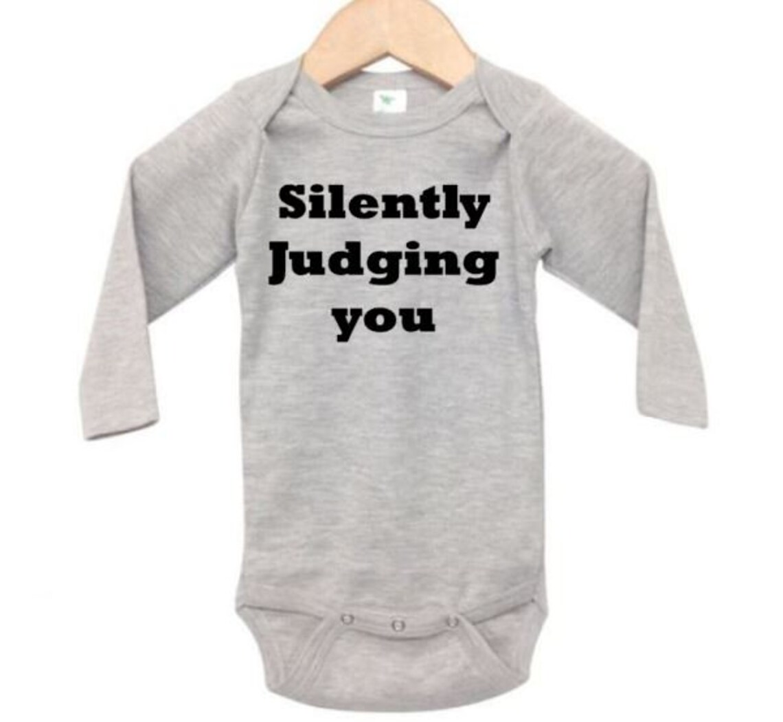 Funny Baby Outfit Silently Judging You Baby Shower Gift - Etsy