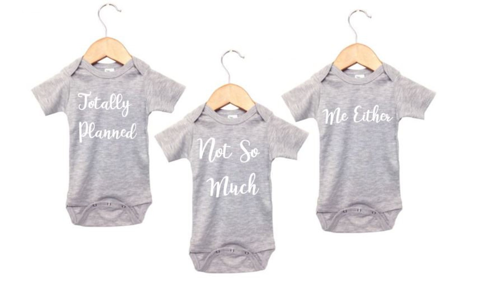 Triplets Triplets Onesie Totally Planned Triplets Newborn - Etsy