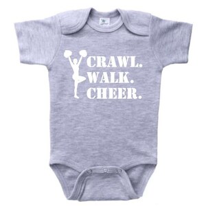 Cheerleading Baby Onesie / Crawl Walk Cheer / Cheerleader - Etsy