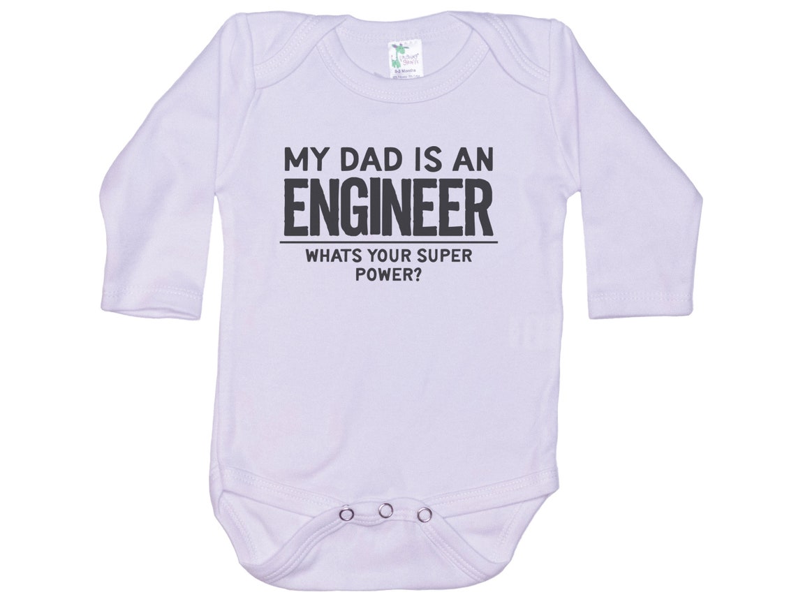 My Dad is an Engineer, Engineer Onesie®, Engineering, Geek, Smart Daddy ...