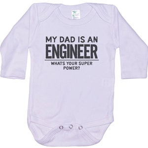 My Dad is an Engineer, Engineer Onesie®, Engineering, Geek, Smart Daddy ...