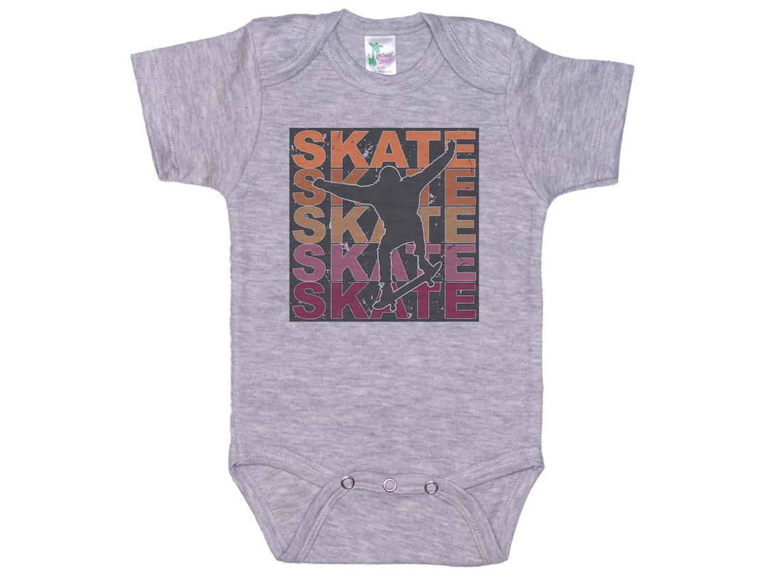 Skateboard Onesie®, Skate Skate Skate, Baby Skateboarding Onesie ...