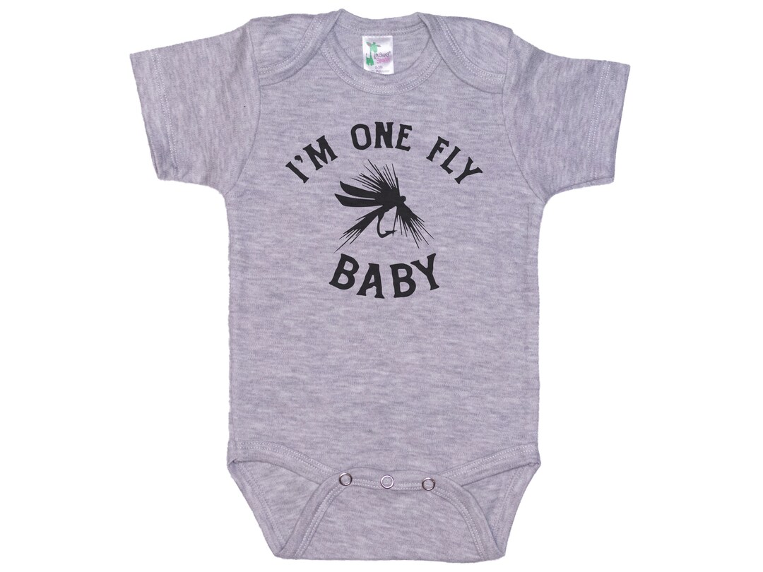 Fly Fishing Onesie®, I'm One Fly Baby, Fishing Bodysuit, Fishing Romper ...