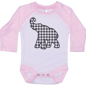 Houndstooth Elephant Onesie®, Elephant Baby Outfit, Alabama Football ...
