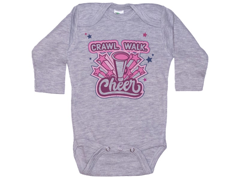 Cheerleading Baby Onesie® / Crawl Walk Cheer / Cheerleader Bodysuit ...