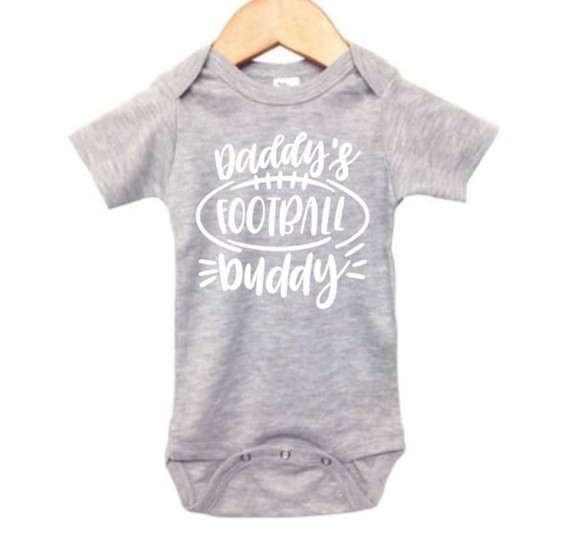 Football Onesie Daddy's Football Buddy Baby Football - Etsy