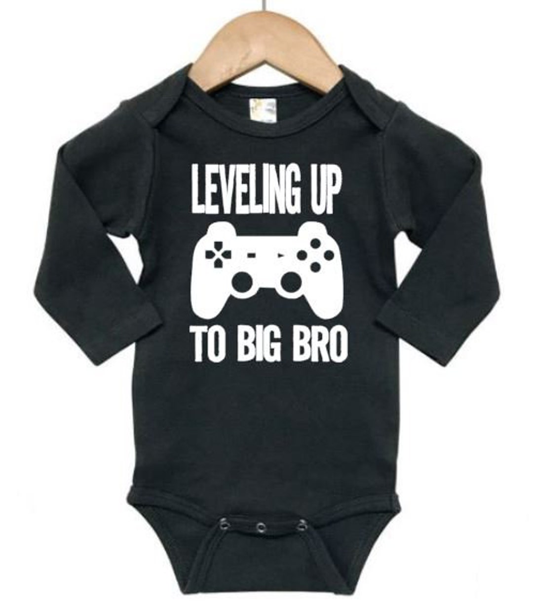Big Brother Onesie Leveling up to Big Bro Big Bro Bodysuit - Etsy