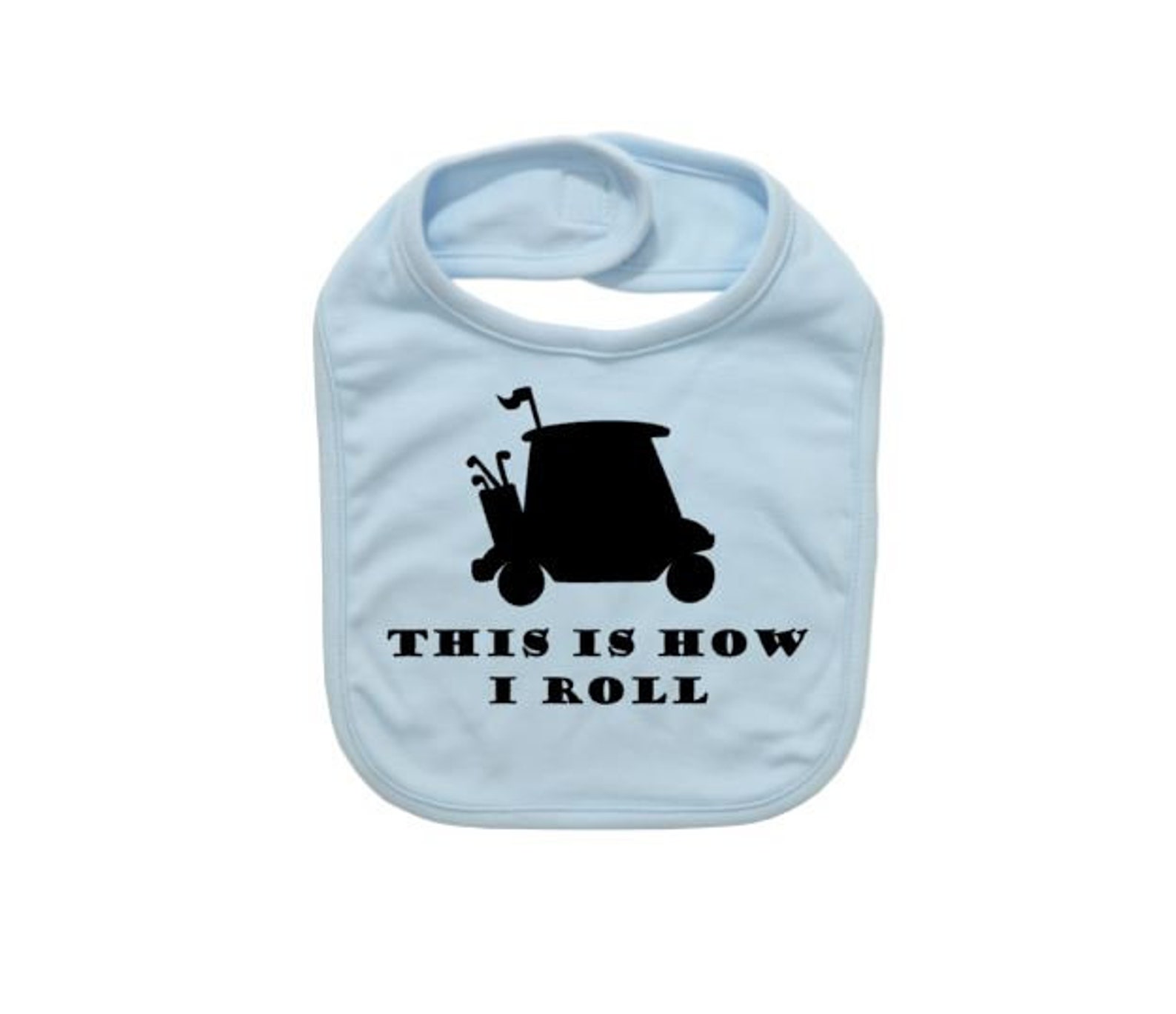 Cute Baby Bib, This is How I Roll, Golfing Bib, Baby Golf Bib, Baby ...