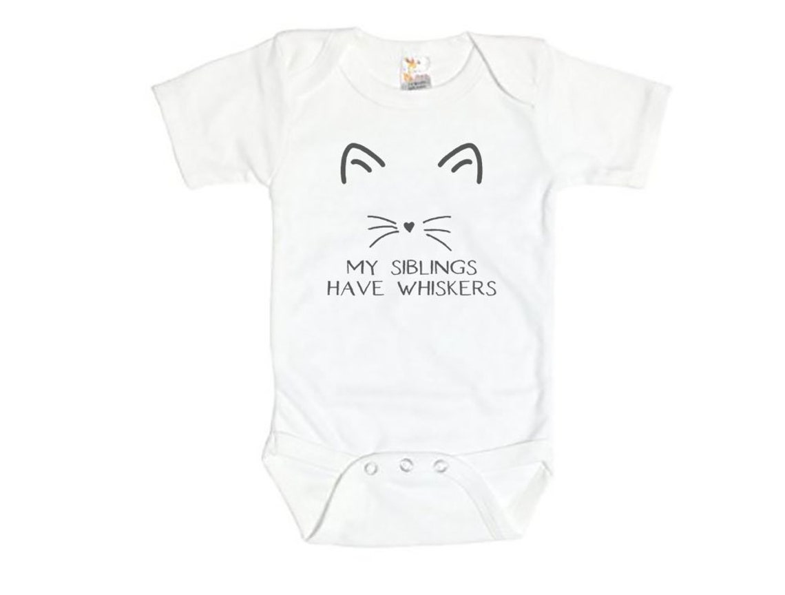 My Siblings Have Whiskers Cat Onesie Cat Bodysuit Baby - Etsy
