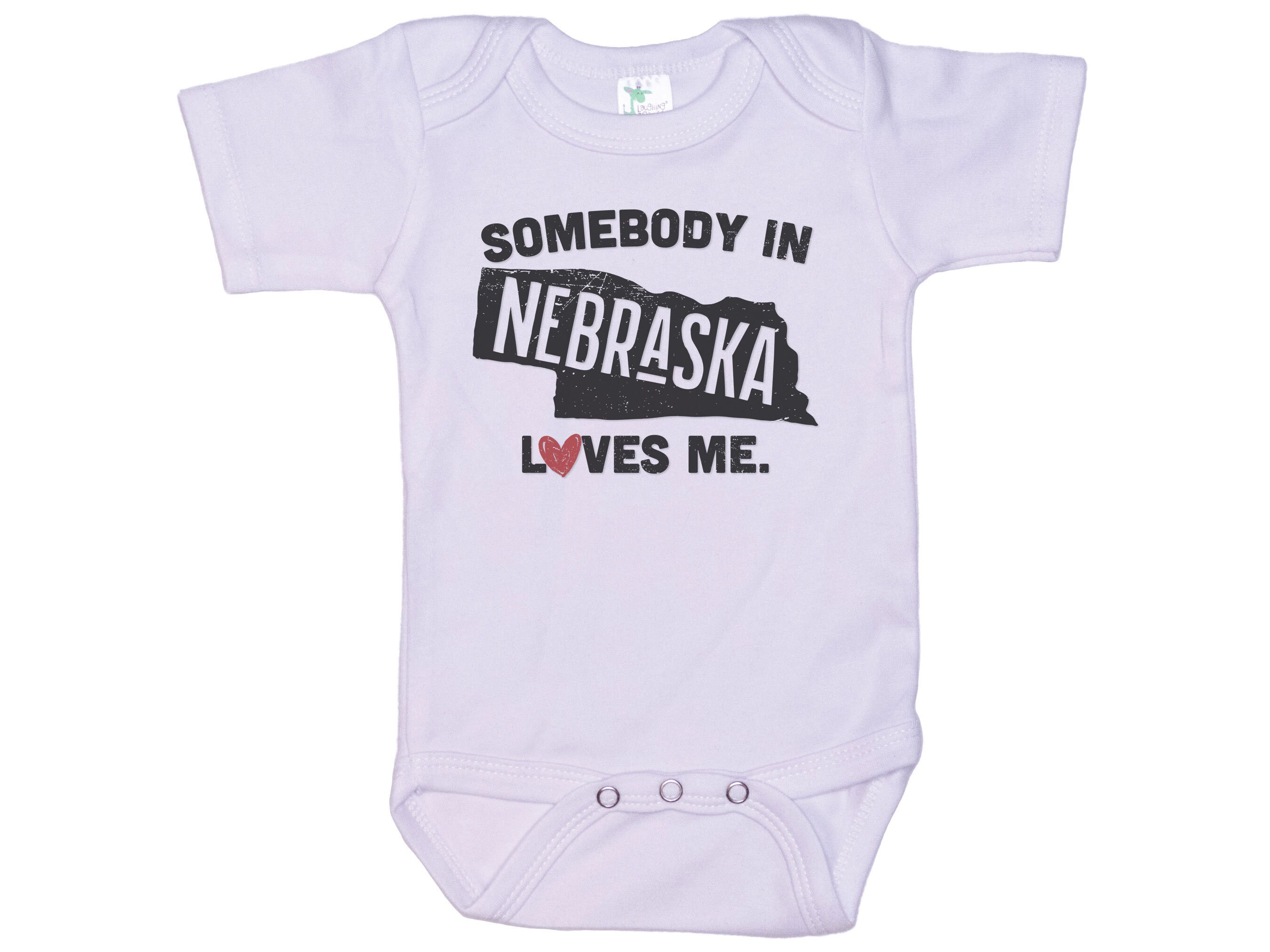 Somebody in Nebraska Loves Me, Nebraska Onesie®, Baby Nebraska Outfit ...