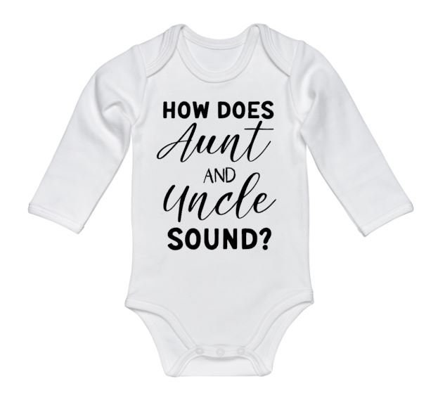 Baby Announcement How Does Aunt And Uncle Sound Pregnancy | Etsy