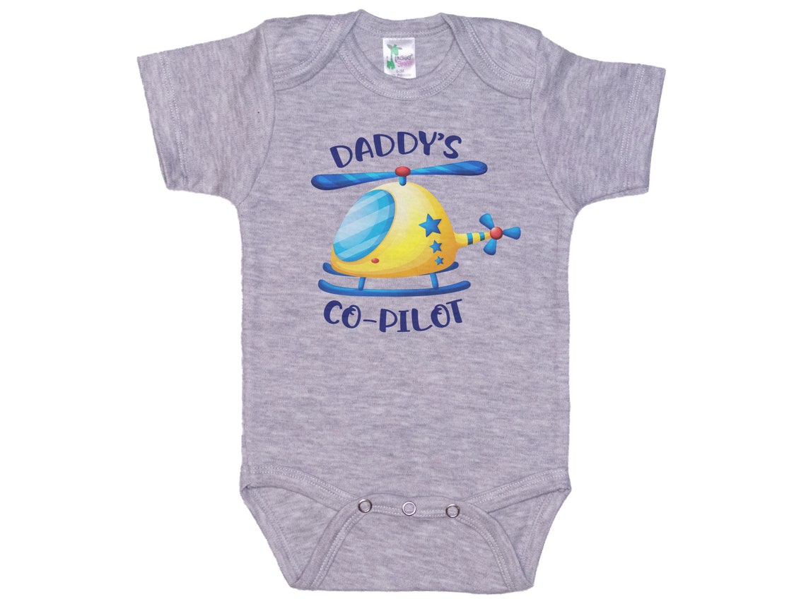 Helicopter Onesie®, Daddy's Co-pilot, Cute Baby Outfit, Baby Shower ...
