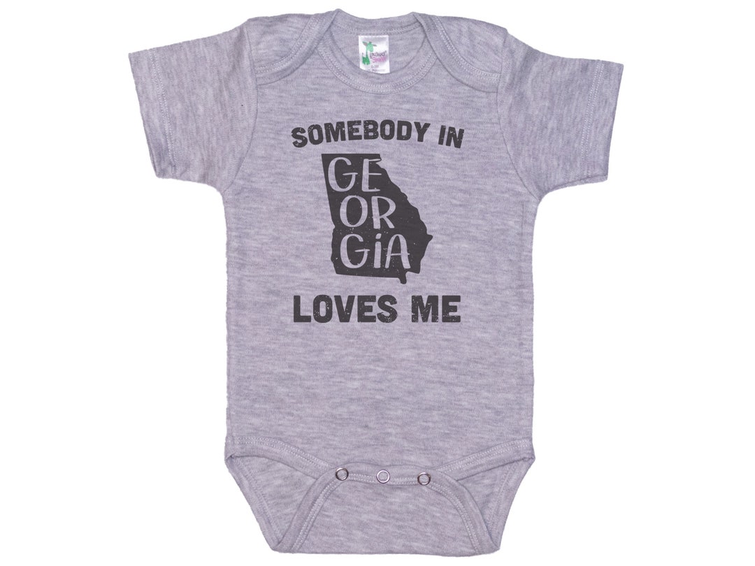 Georgia Baby Onesie®, Somebody in Georgia Loves Me, Super Soft Bodysuit ...