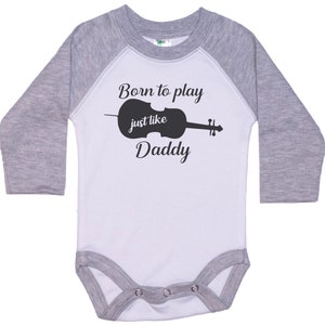 Cello Onesie®, Born to Play Cello Just Like Daddy, Cello Bodysuit ...