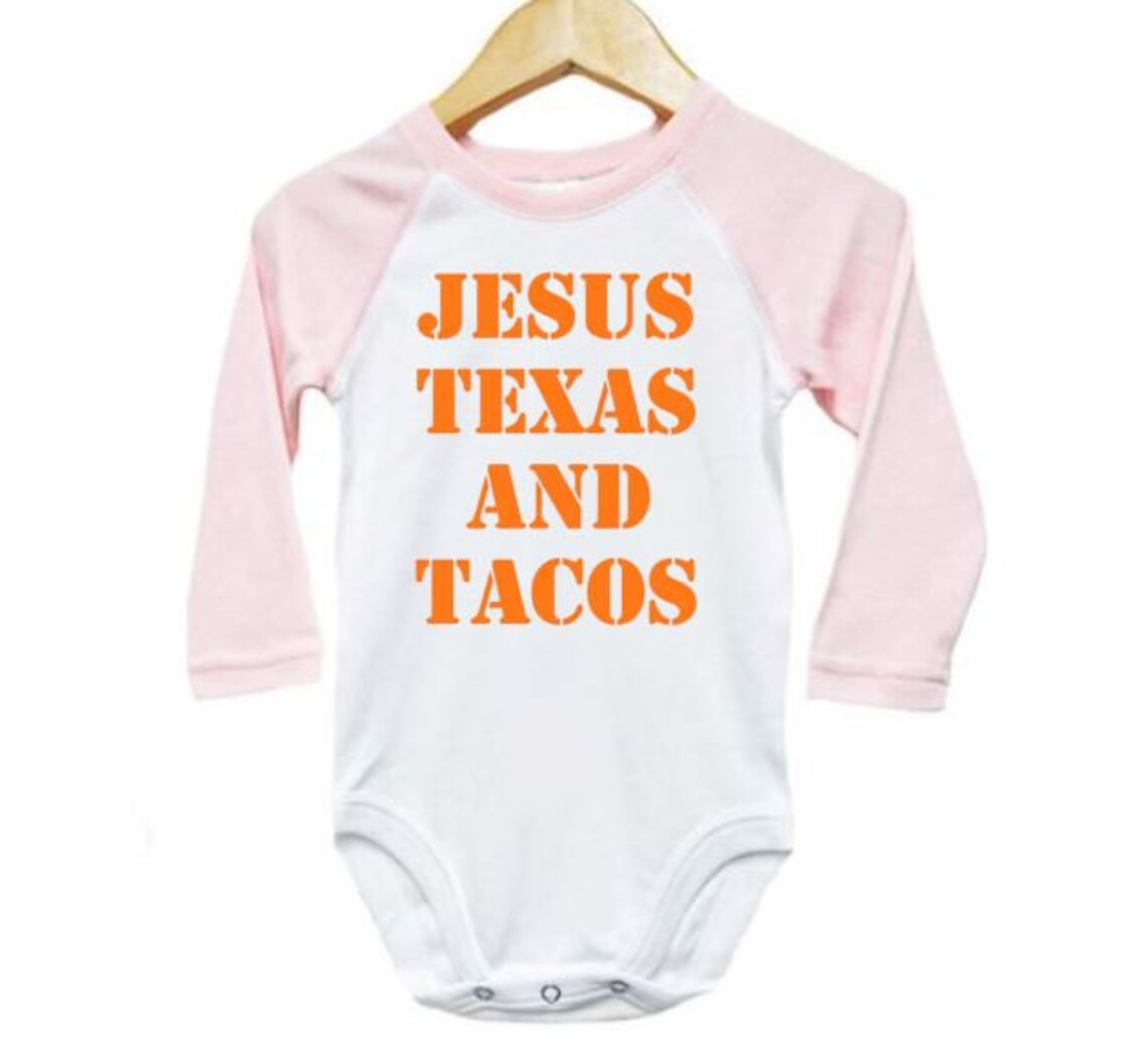 Texas Onesie Jesus Texas and Tacos Texas Bodysuit Texas - Etsy