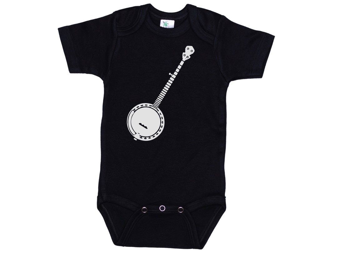 Banjo Onesie®, Banjo Baby Outfit, Newborn Bluegrass Bodysuit, Banjo ...