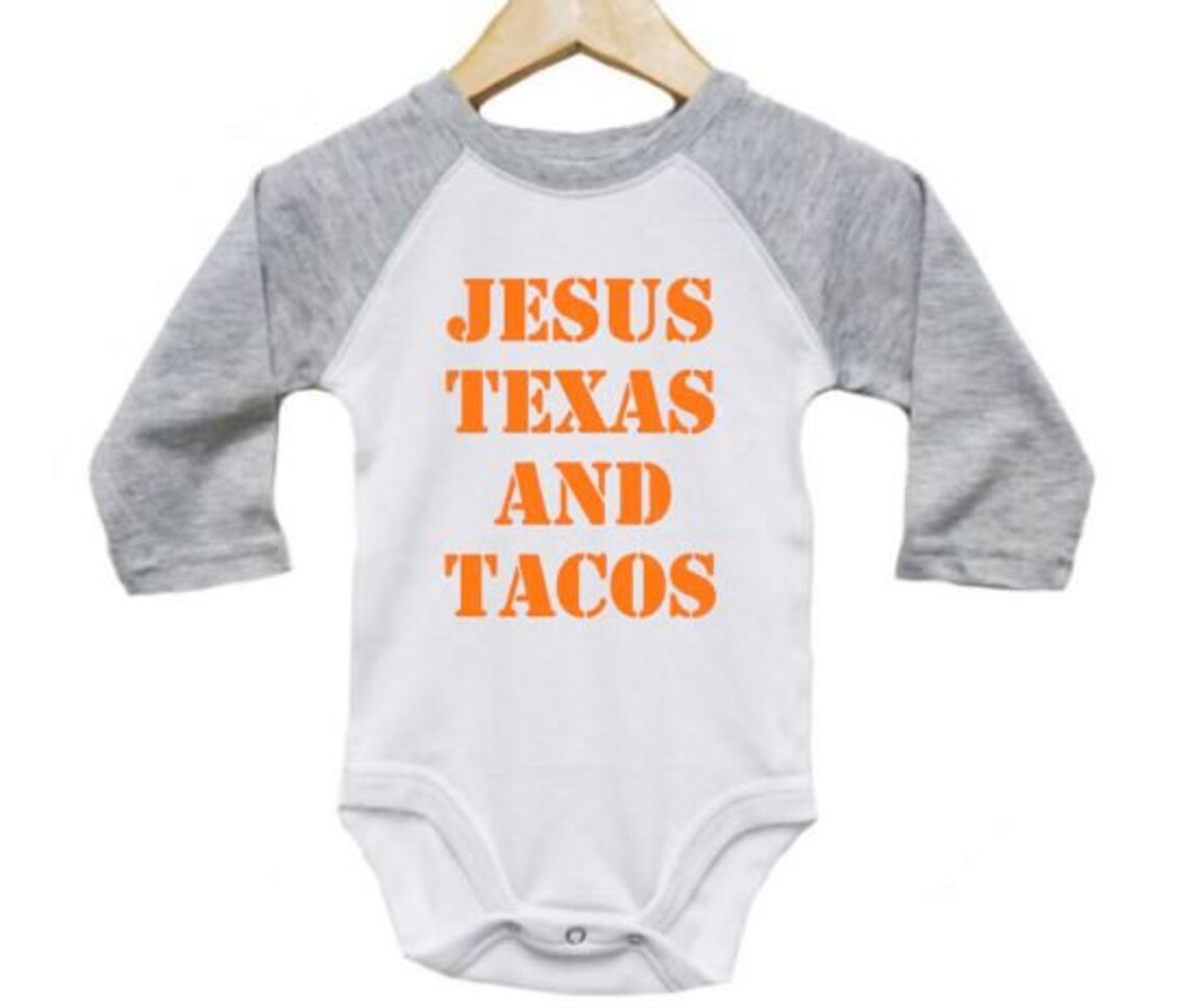 Texas Onesie Jesus Texas and Tacos Texas Bodysuit Texas - Etsy
