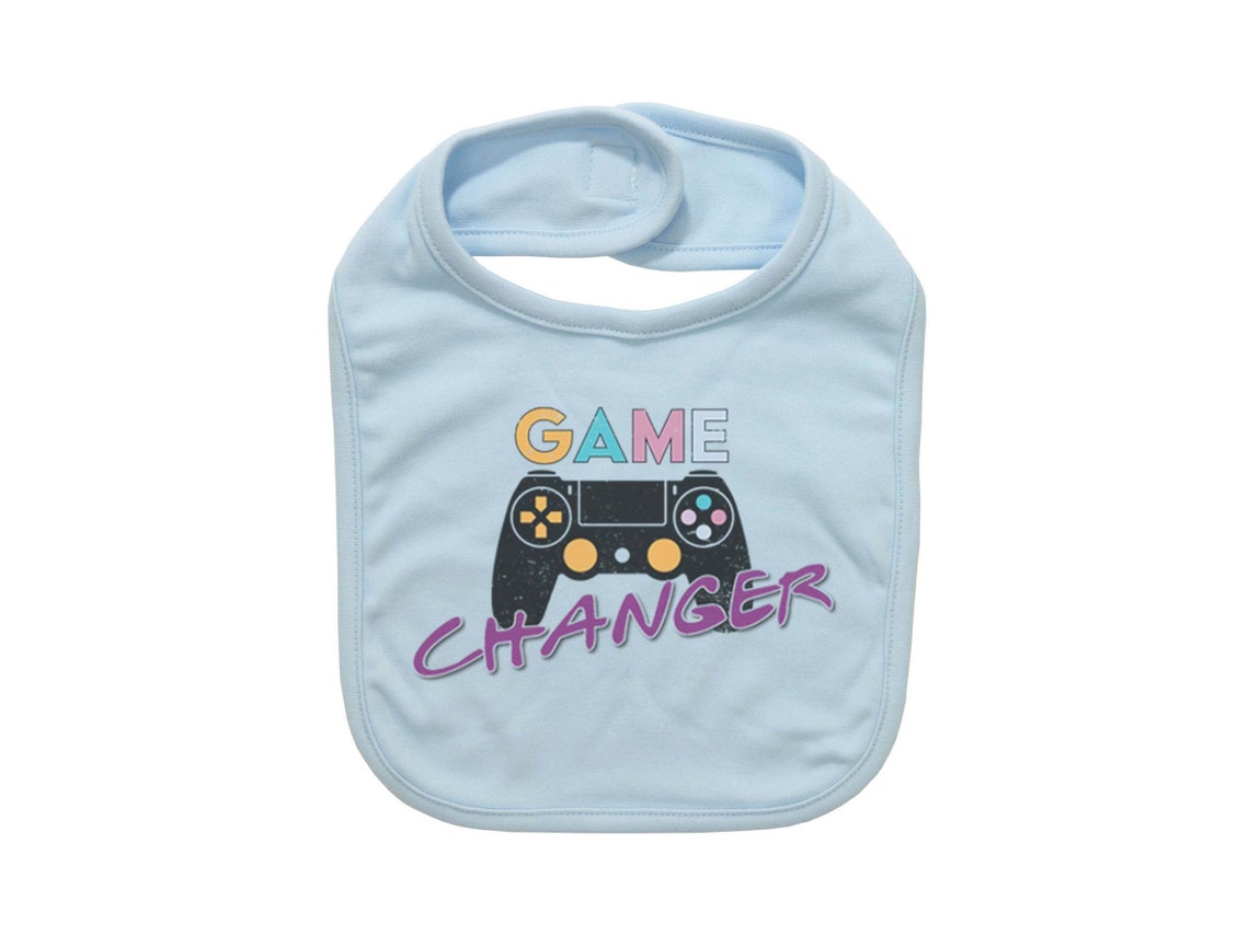 Gaming Bib, Game Changer, Gamer Baby Announcement, Gamer Baby Bib ...