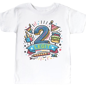 2nd Birthday Outfit, TWO LEGIT, Two Year Old Birthday, Birthday Toddler ...
