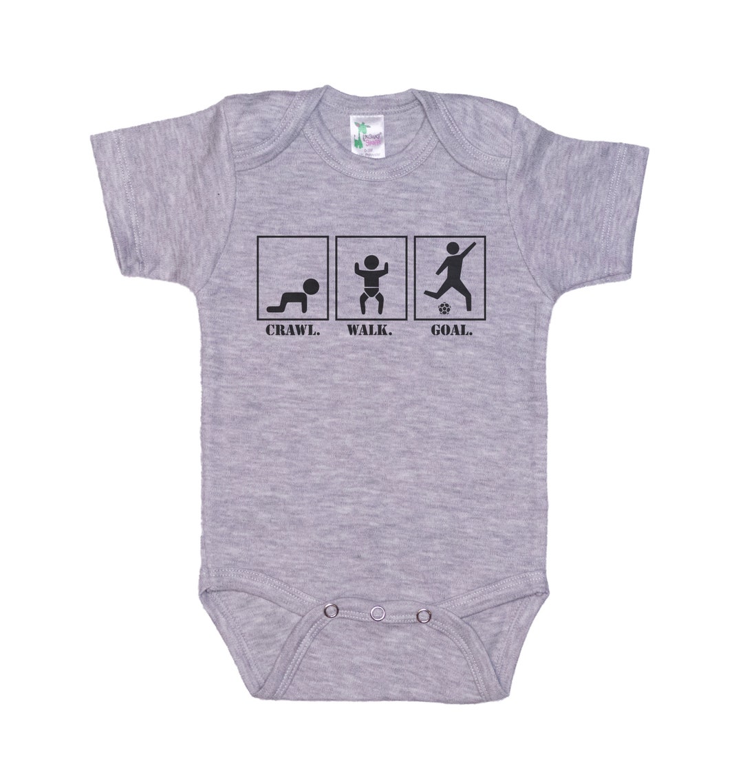 Soccer Onesie®, Crawl Walk Goal, Baby Soccer Outfit, Futbol Bodysuit ...