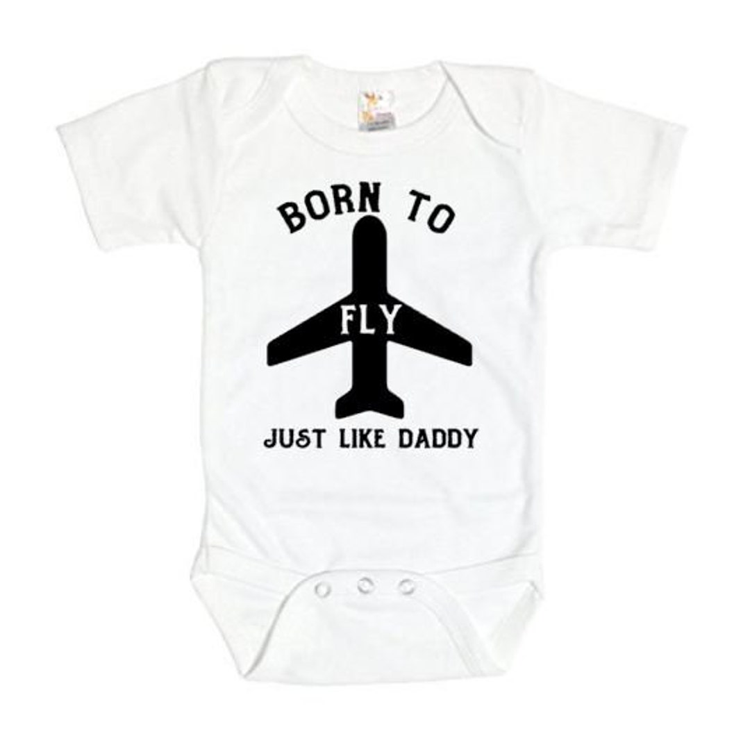 Airplane Onesie Born to Fly Like Daddy Pilot Onesie Pilot - Etsy