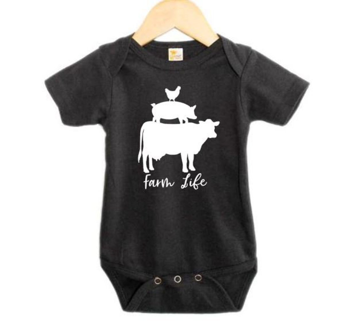Baby Farmer Outfit Farm Life Infant Farm Onesie Farmer - Etsy