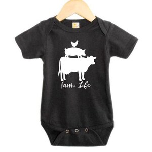 Baby Farmer Outfit Farm Life Infant Farm Onesie Farmer - Etsy