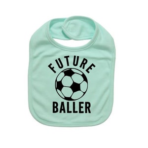 Soccer Bib, Future Baller, Futbol Bib, Baby Shower Gift, Baby Soccer ...