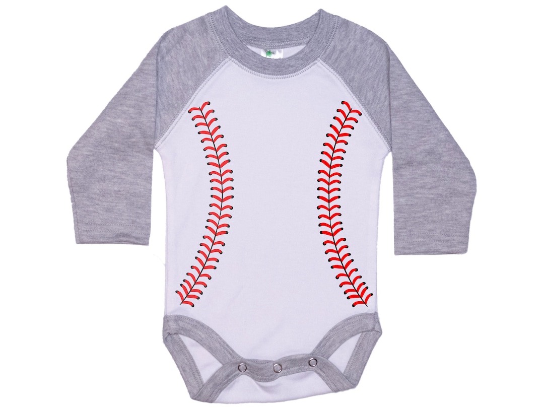 Baseball Onesie®, Baby Baseball Outfit, Baseball Stitches, Newborn ...