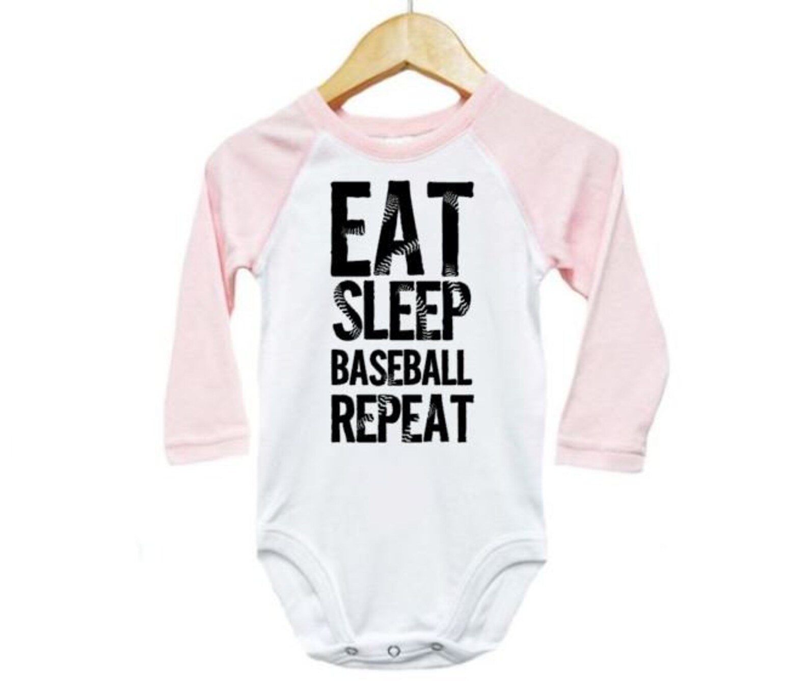 Baby Baseball Onesie®, Eat Sleep Baseball Repeat, Baseball Onesie ...