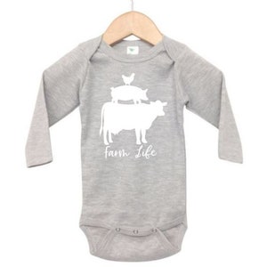 Baby Farmer Outfit Farm Life Infant Farm Onesie Farmer - Etsy