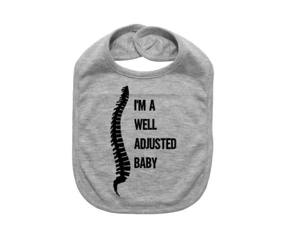 Chiropractor Bib I'm A Well Adjusted Baby Chiropractor - Etsy