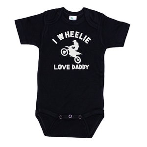 Motocross Onesie I Wheelie Love Daddy Dirt Bike Onesie Dirt - Etsy