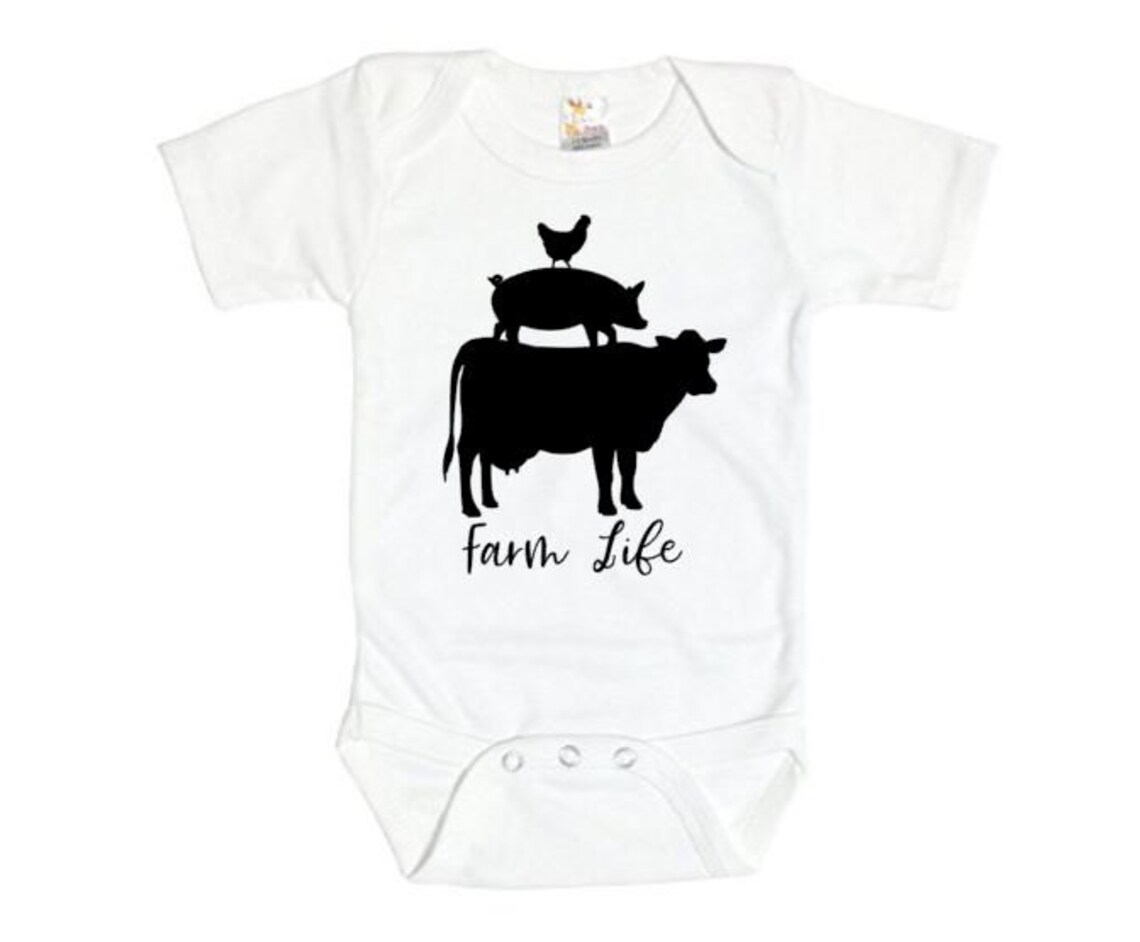 Baby Farmer Outfit Farm Life Infant Farm Onesie Farmer - Etsy