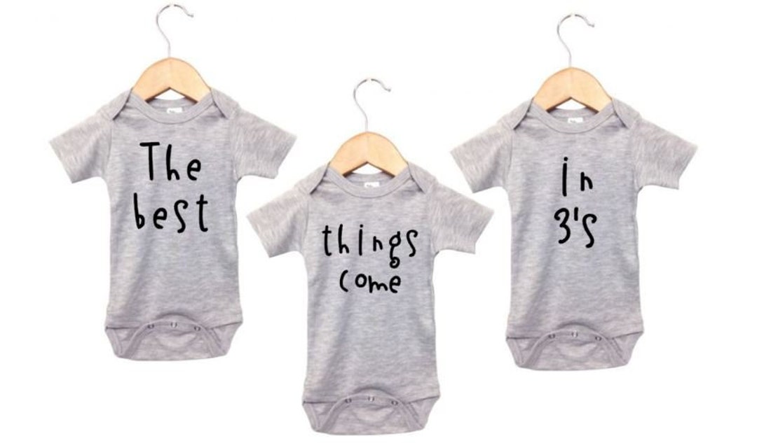 Triplets, Triplets Onesie®, the Best Things Come in 3's, Newborn ...
