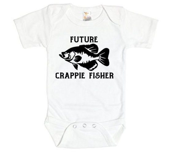 Baby Crappie Outfit Future Crappie Fisher Crappie Onesie | Etsy