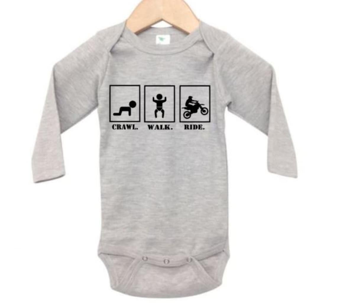 Dirt Bike Onesie Crawl Walk Ride Dirt Bike Bodysuit | Etsy