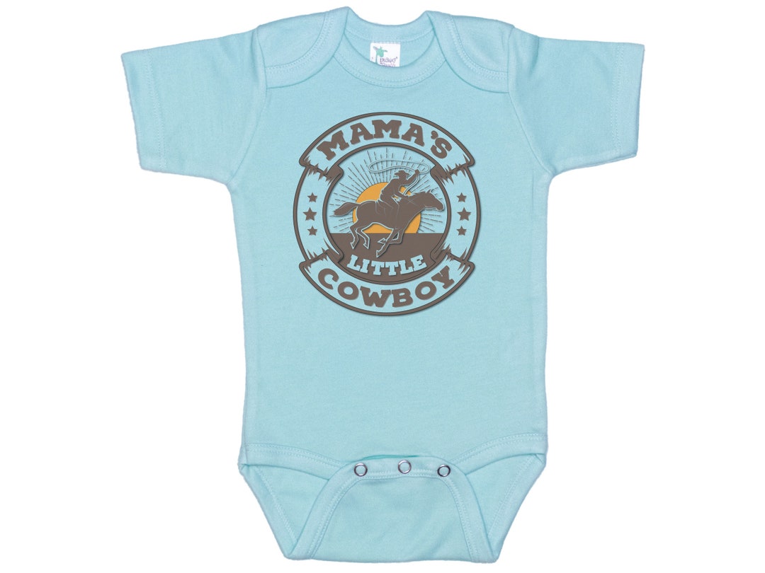 Cowboy Onesie®, El pequeño vaquero de mamá, Baby Cowboy Onesie®, Body ...