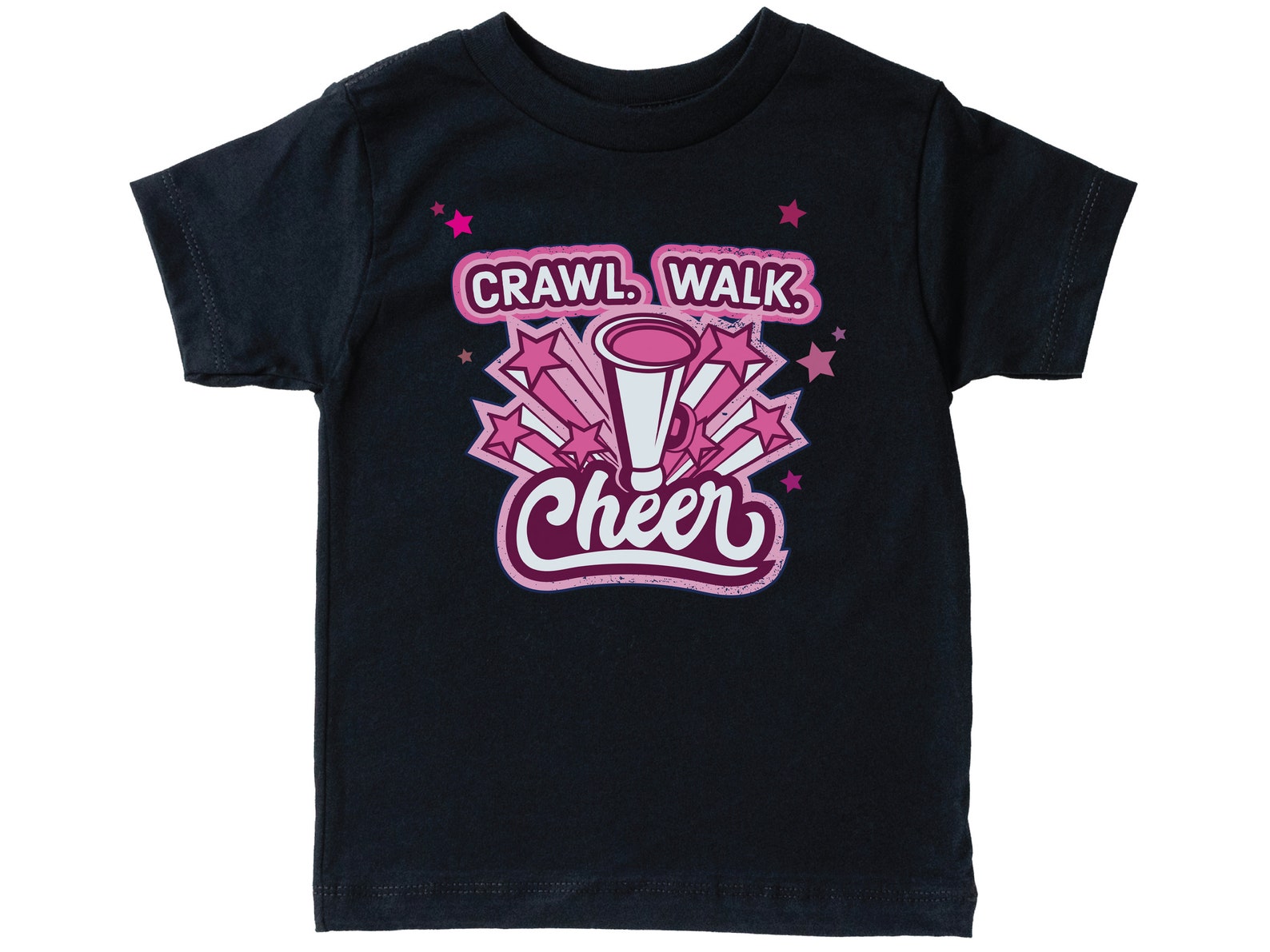 Girls Cheer Shirt, Crawl Walk Cheer, Cheerleading Shirt, Toddler Cheer ...