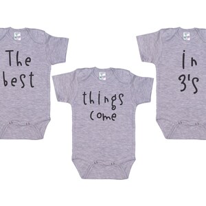 Triplets, Triplets Onesie®, the Best Things Come in 3's, Newborn ...