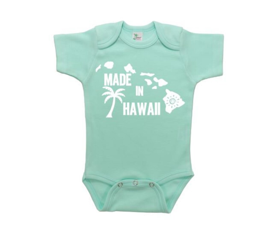 Hawaii Baby Onesie Made in Hawaii Baby Hawaii Outfit HI - Etsy