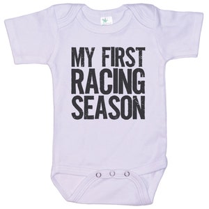 Racing Onesie®, My First Racing Season, Motocross Bodysuit, Baby Racing ...