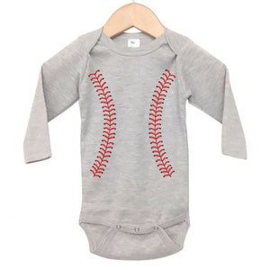 Baseball Onesie Baby Baseball Outfit Baseball Stitches - Etsy